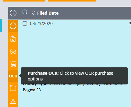 TexasFile | Features | OCR